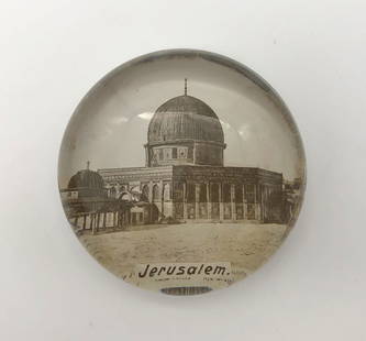 Rose Of Jerusalem With Palestine Views 19th Century