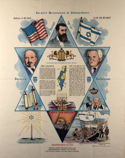 Poster Israel Declaration Of Independence 1949