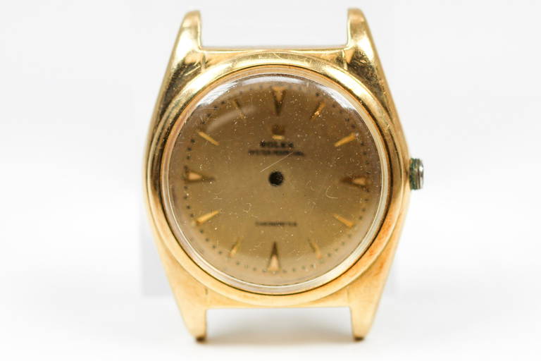 Vintage Rolex Case & Face In 18k Yellow Gold