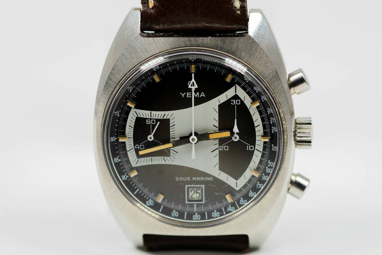 Vintage Yema Sous Marine Chronograph With Date