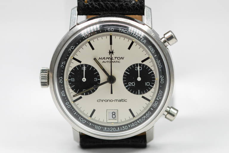 Vintage Hamilton Automatic Crono Matic Chronograph With