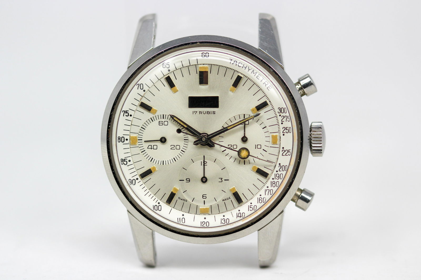 Vintage Jean Perret Geneve 17 Rubis Chronograph Wristwatch (#0042) on ...