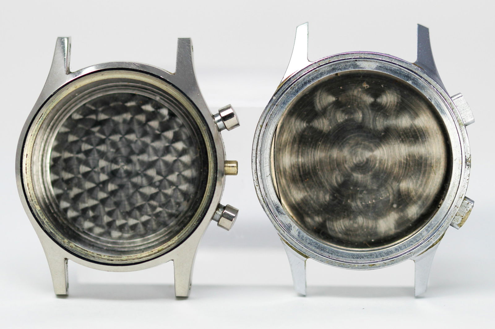 Loose Stainless Steel Chronograph Watch Cases