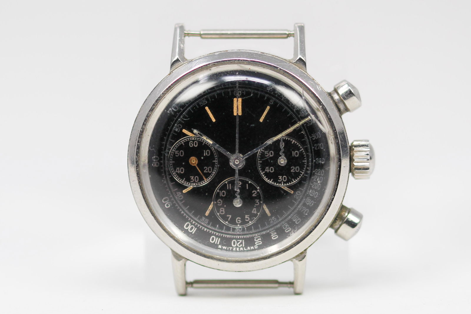 Vintage Movado Chronograph Wristwatch. *crown Not Attached, Can't Move ...