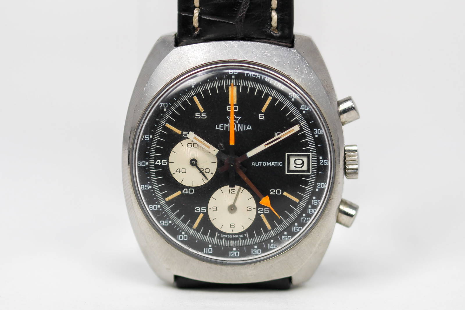 Vintage Lemania Chronograph Automatic With Date Wristwatch Auction