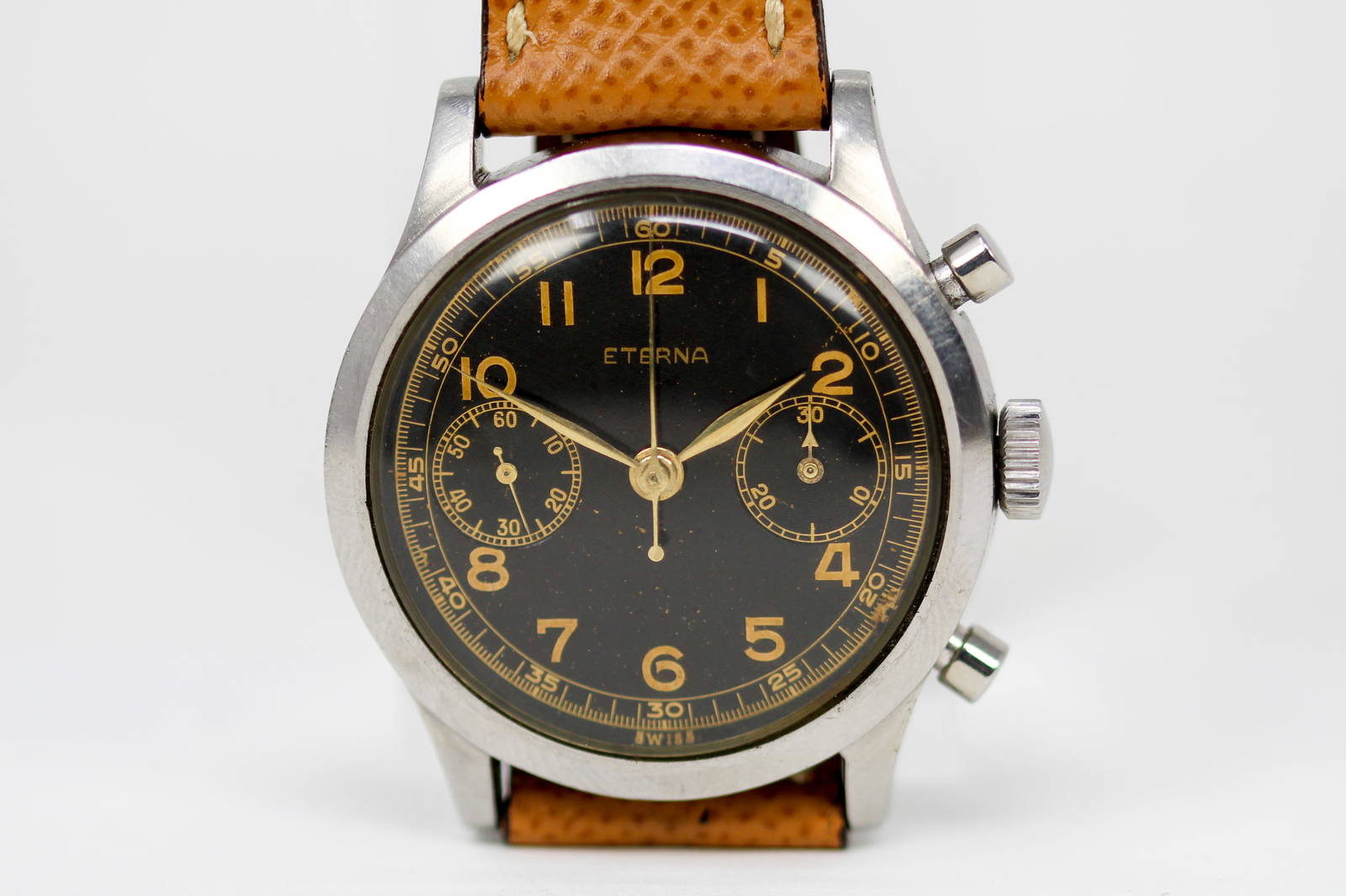 Vintage Eterna Chronograph Wristwatch Auction