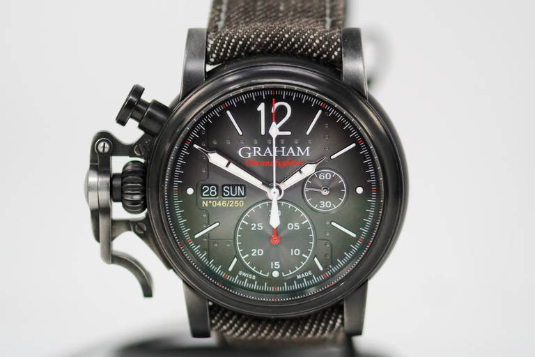 Graham Chronofighter Chronograph With Day And Date Wristwatch With ...