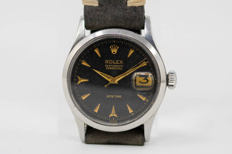 Vintage Rolex Oysterdate Perpetual Rite Time Wristwatch *serial ...