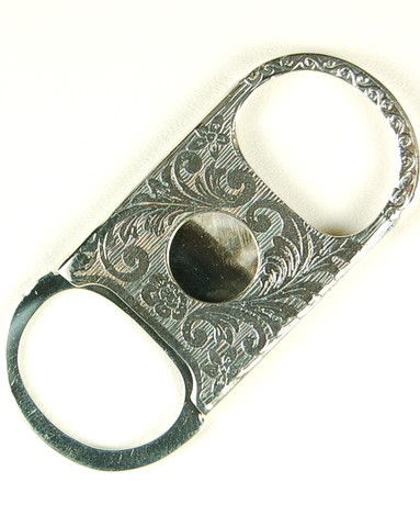 STERLING SILVER CIGAR CUTTER ANTIQUE STYLE
