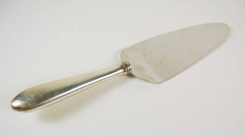 Antique Sterling Silver Cake Server Solid Sterling Hand