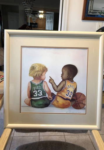 Kenneth Gatewood’s Larry Bird & Magic Johnson Print