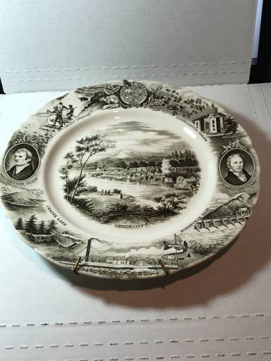 Vintage Johnson Bros Transferware Souvenir Plate 1950's