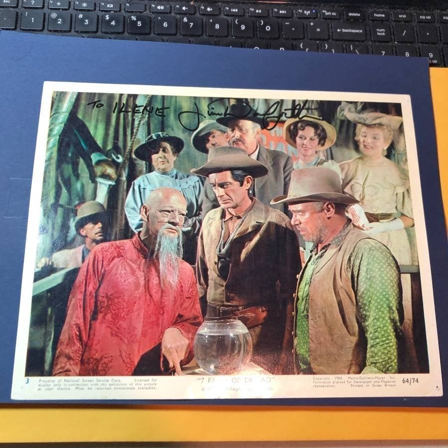 Jim Danforth Hand Signed 8x10 Photograph Lobby Card...