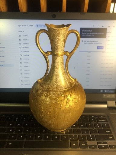 Scarce Hand Signed by Artist 1899 K.T.K Lotus Ware Vase - May 08, 2021 ...