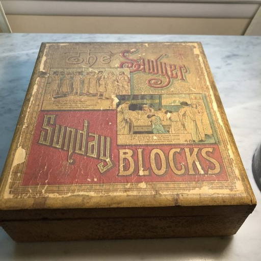 Rare C1900 The Sawyer Sunday Blocks Complete.....