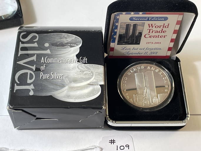 1 Ounce.999 Fine Silver World Trade Center Coin Second Edition