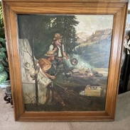 J. Moreau 19C. Antique French Figural Oil Painting (#0216) on Aug 31 ...