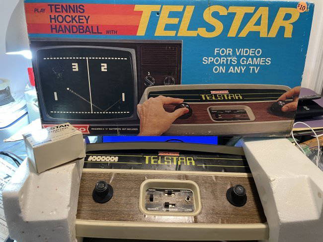 Vtg Coleco Telstar 6040 Video Game Console for Tennis Hockey & Handball ...