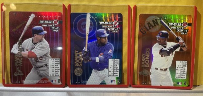 Mlb Showdown 2001 Barry Bonds, Mark Mcgwire, & Sammy Sosa Foil Halo ...