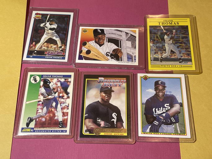 6 Baseball Cards All Good Sharp Corners Lot 559.