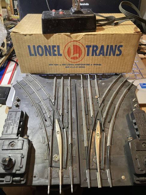 R & L Lionel #1122 Remote Control Train Switch Pair Untested W/box As ...