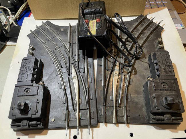 R & L Lionel #1122 Remote Control Train Switch Pair Untested W/box As ...
