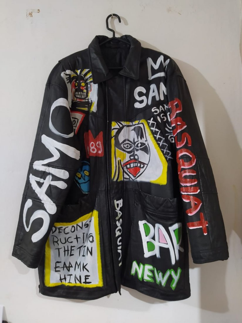 1989 Jean-Michel Basquiat XXL Leather Black Jacket - Jul 10, 2020 | RK ...