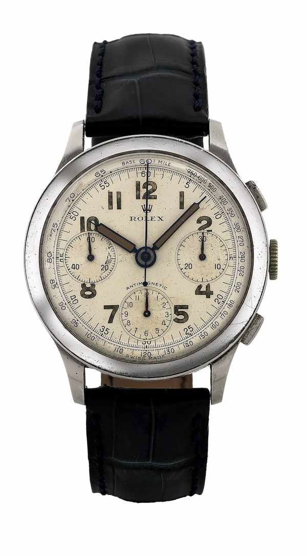 63: Rolex Antimagnetic Chronograph 3330 Steel 1940s