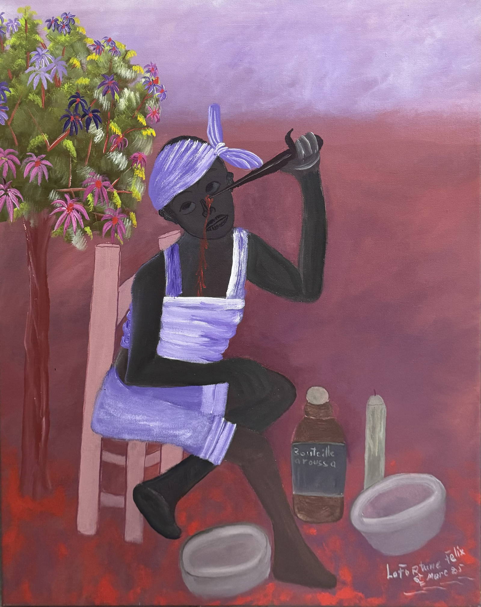 La Fortune Felix, Voodoo Ceremony, 1985 Auction