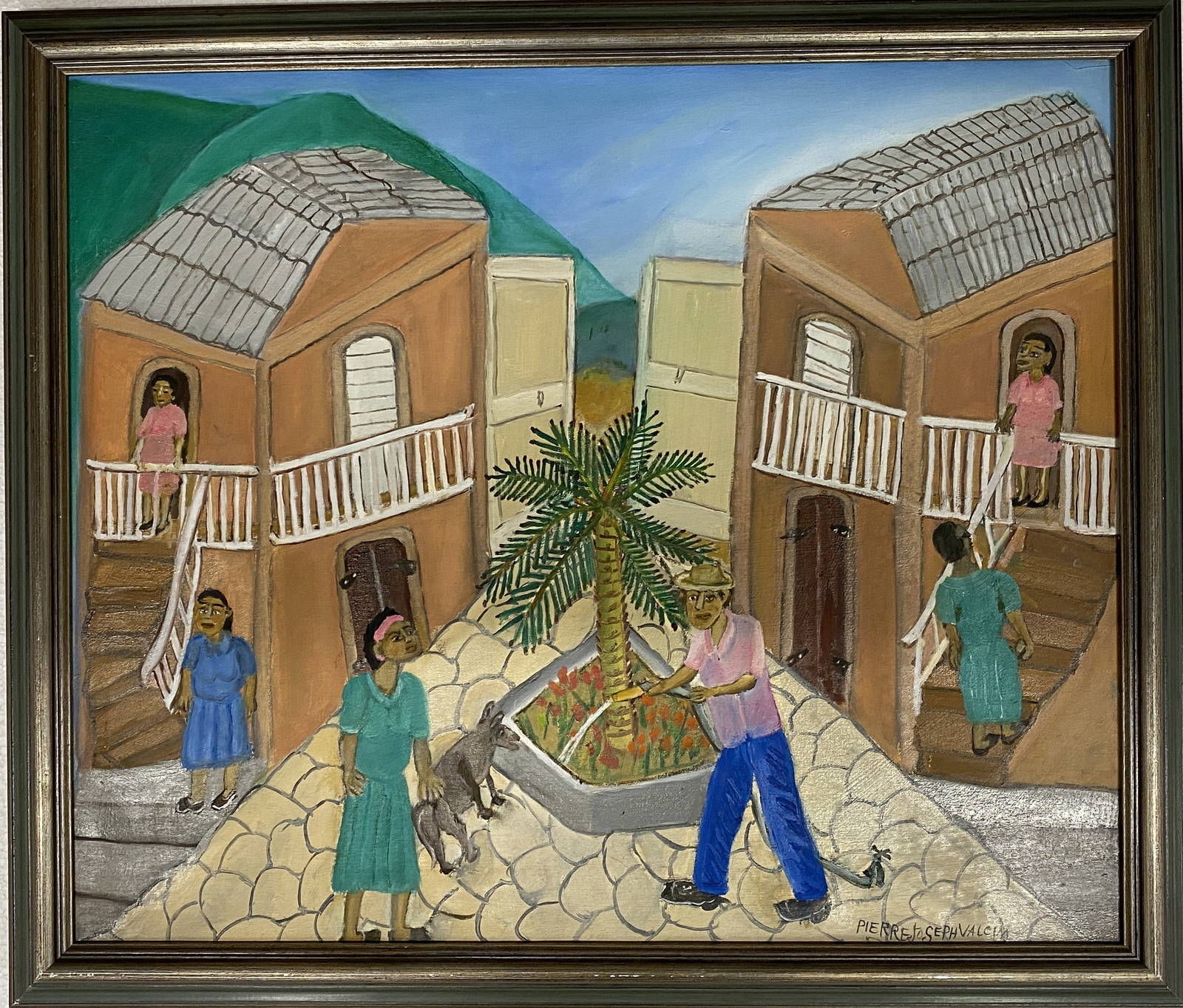 Pierre-joseph Valcin, Courtyard, 1989 Auction