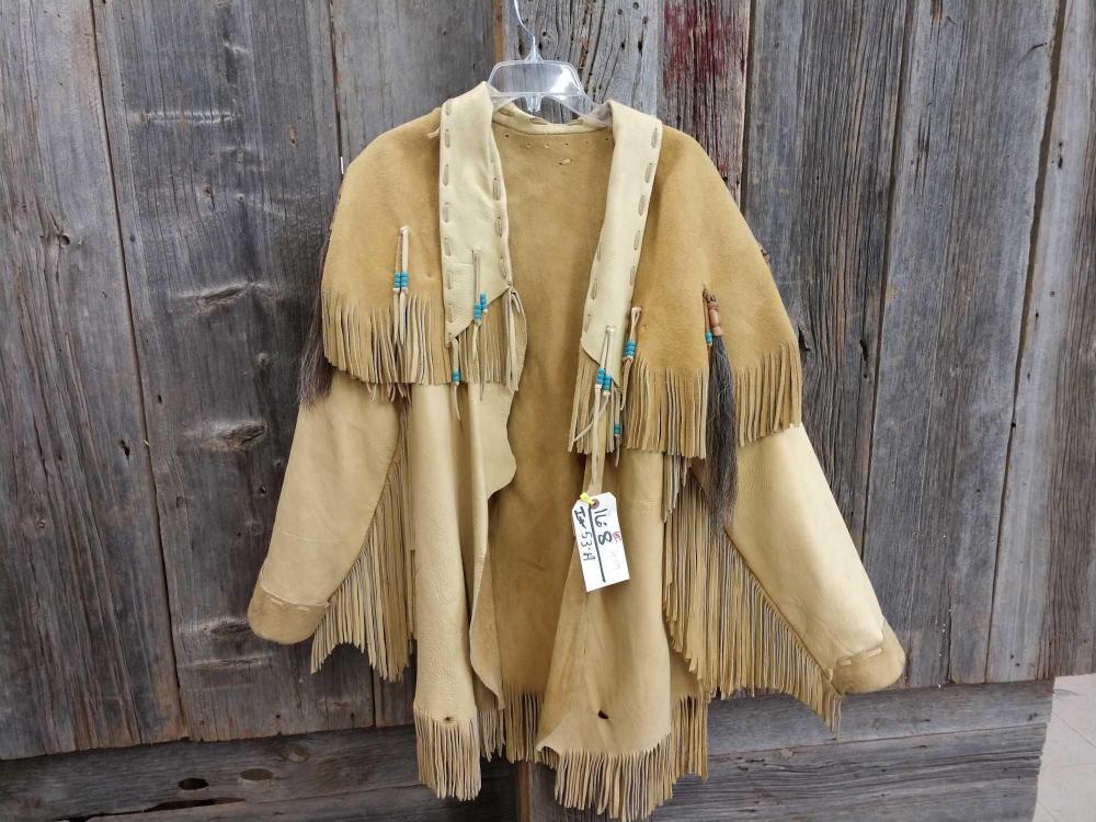 For Auction: Mountain Man Elk Hide Coat (#0053A) on Jun 06, 2020 ...