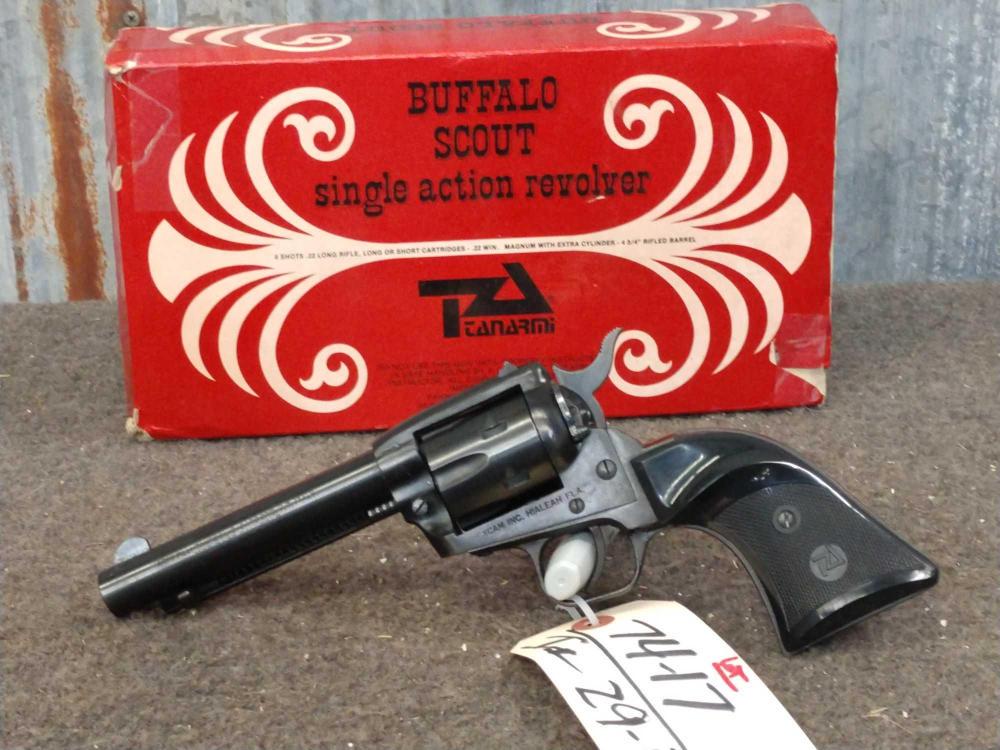 For Auction: Excam Buffalo Scout .22 Revolver (#0029B) on May 10, 2020 ...