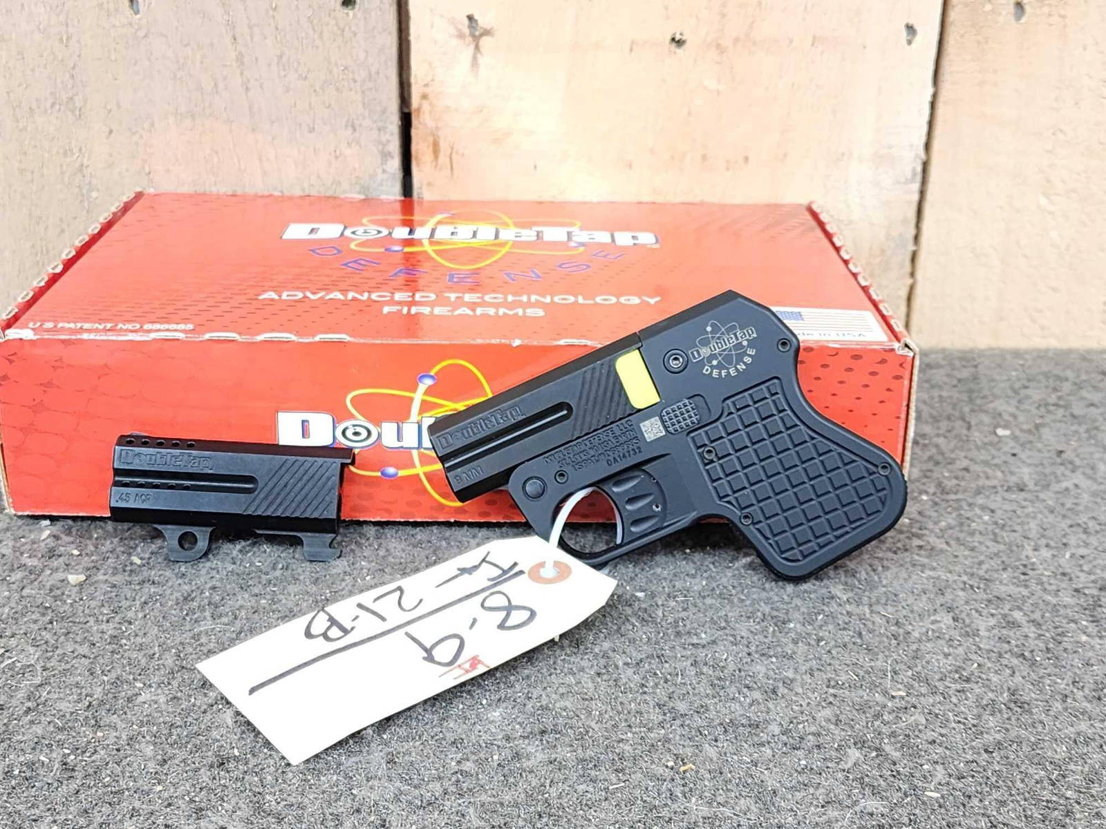Double Tap Defense 9mm/45acp 2 Shot Derringer Pistol Auction
