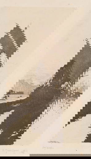 H. Meyer Cassel (*1872), "in The Harbour". Sailing Ships In The Harbour ...