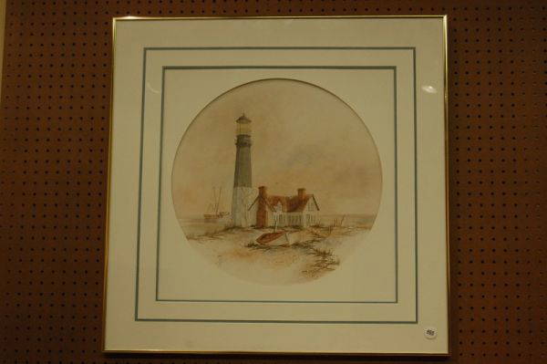 Ann Moller Watercolor Lighthouse Atlanta Artis