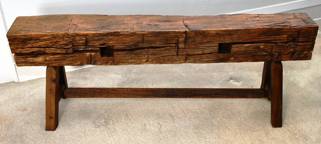 Railroad Tie Bench Auction