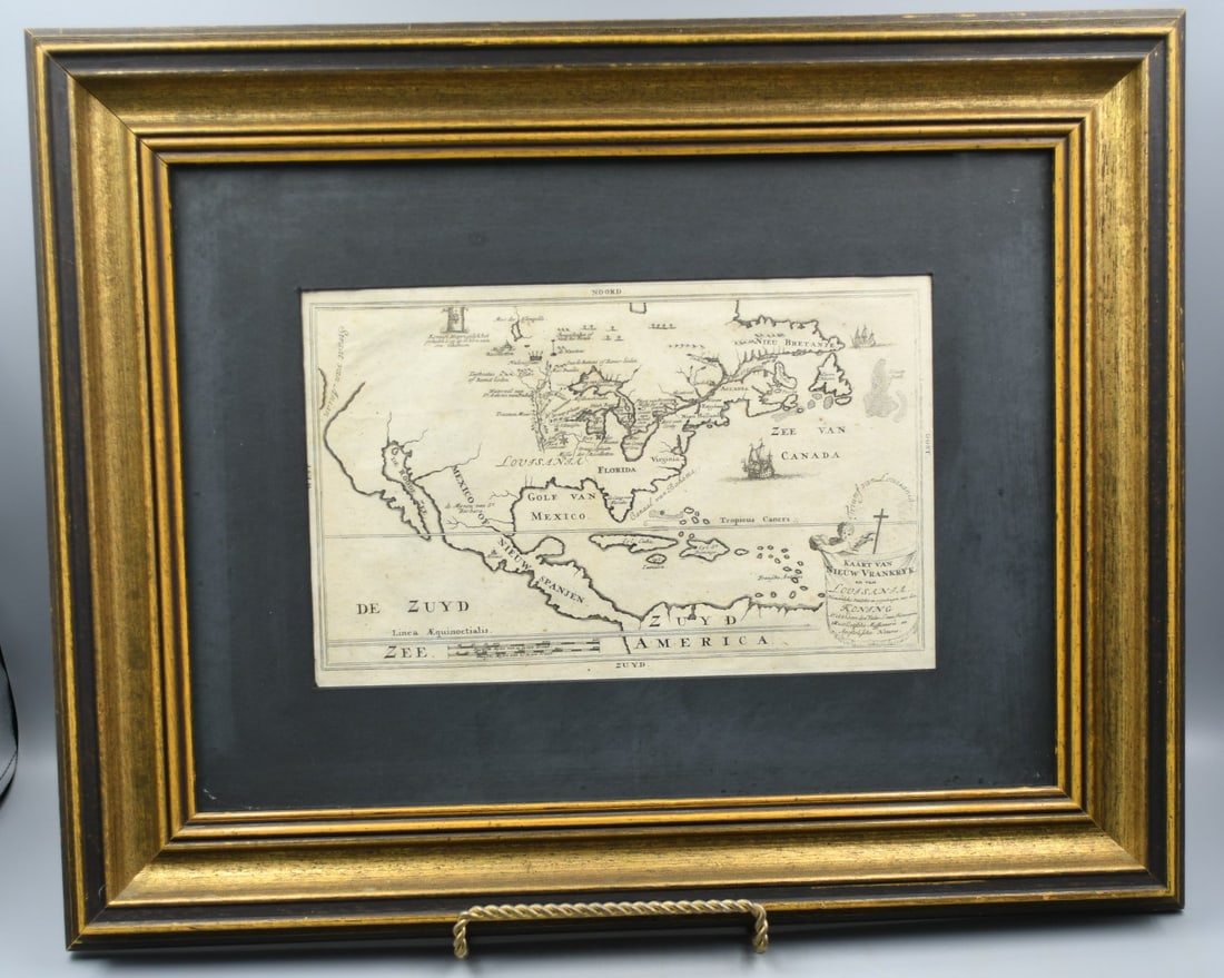 Early Map Of America. Auction