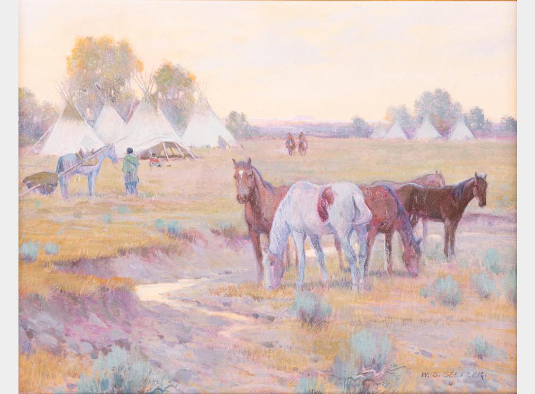 W.S. Seltzer, oil on board - Mar 20, 2020 | March in Montana in Montana