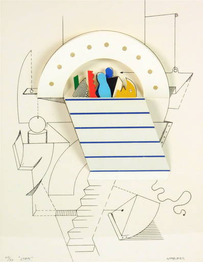 Werner Pfeiffer (german/american, B. 1937), "steps",