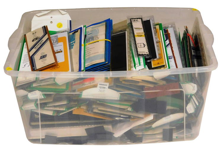 STAMPS: Large assortment of stamp accessories including mounts, strips ...
