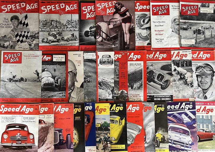 Speed Age Magazines 1 1947, 1 1948, 2 1949, 2 1950, 10 1951, 12 1952 ...