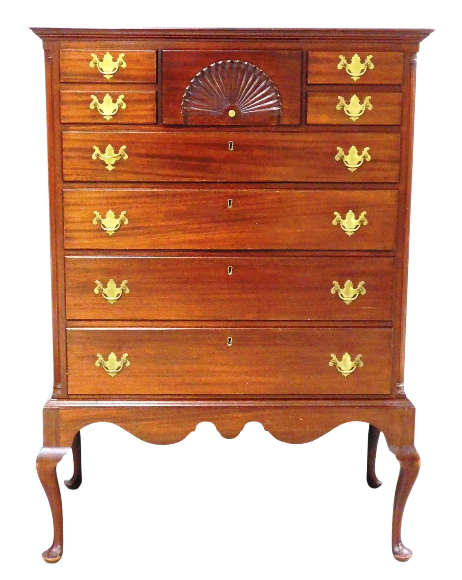 Margolis Queen Anne Style Raised Chest, American, 20th C., Oblong Top ...