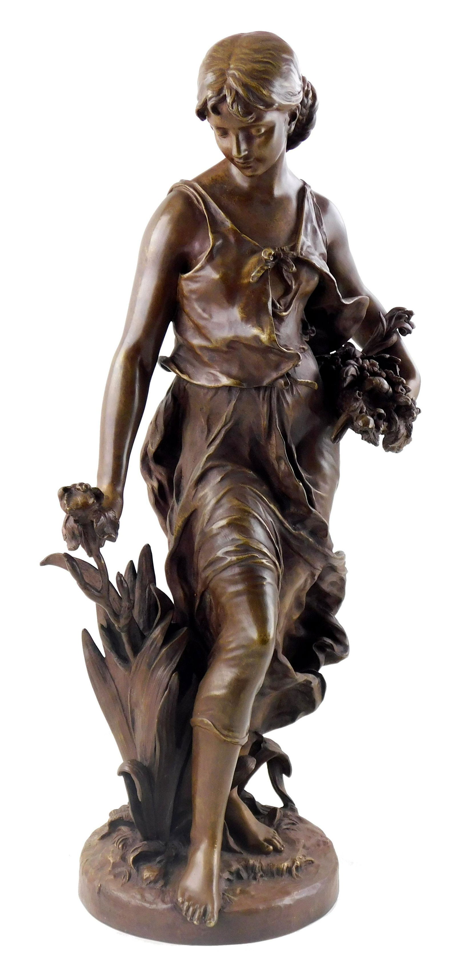 Sculpture: Hippolyte F. Moreau (french/american 1832 - 1927) "printemps ...