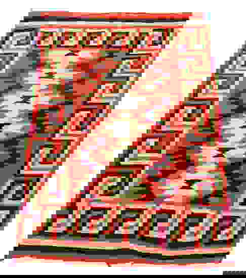 Rug: Navajo Teec Nos Pos Rug, 4’ 7” X 6’ 10”, Handwoven Early 20th C ...