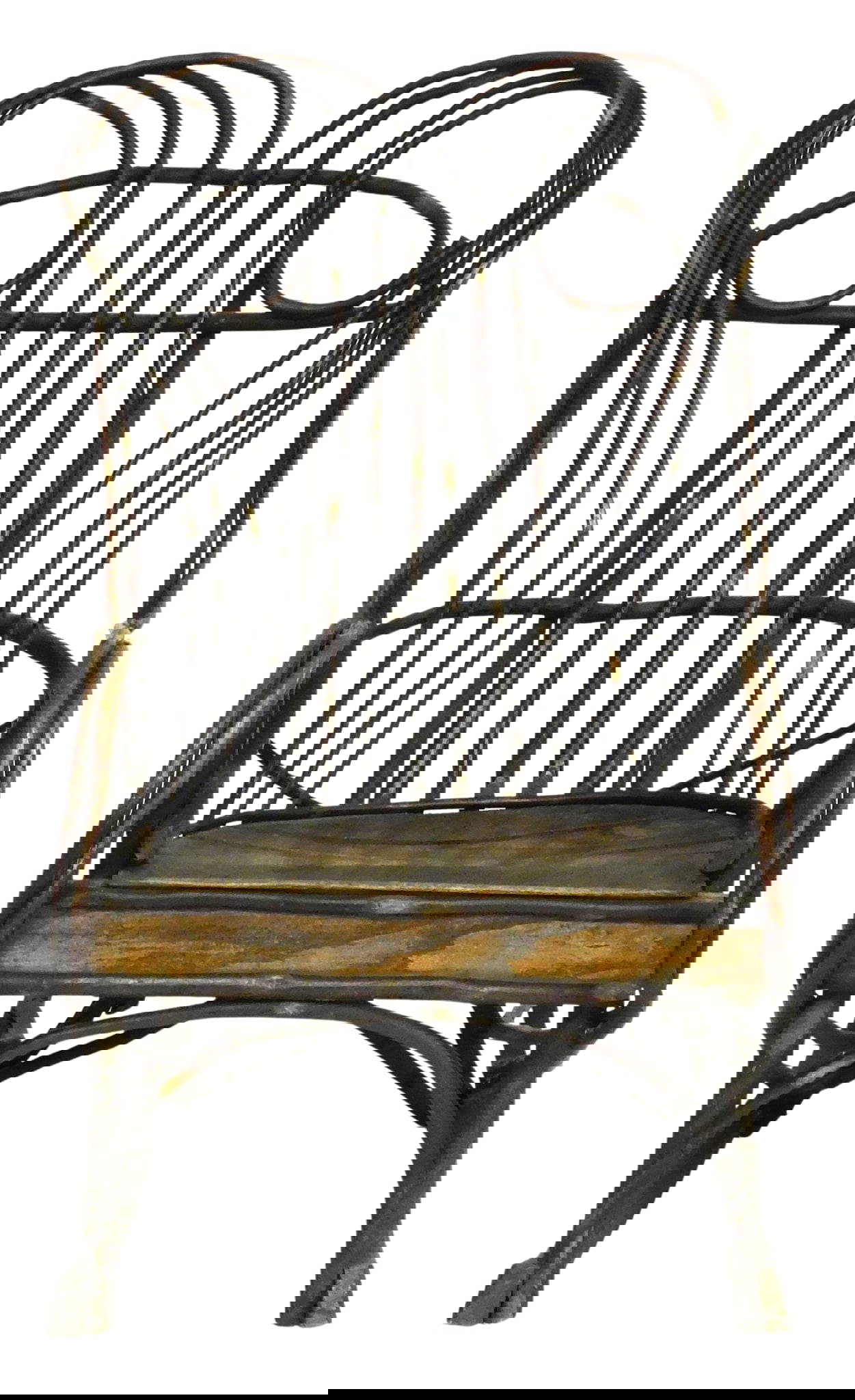 Bent Willow Adirondack Rocker, American, Early To Mid 20th C., Heart ...