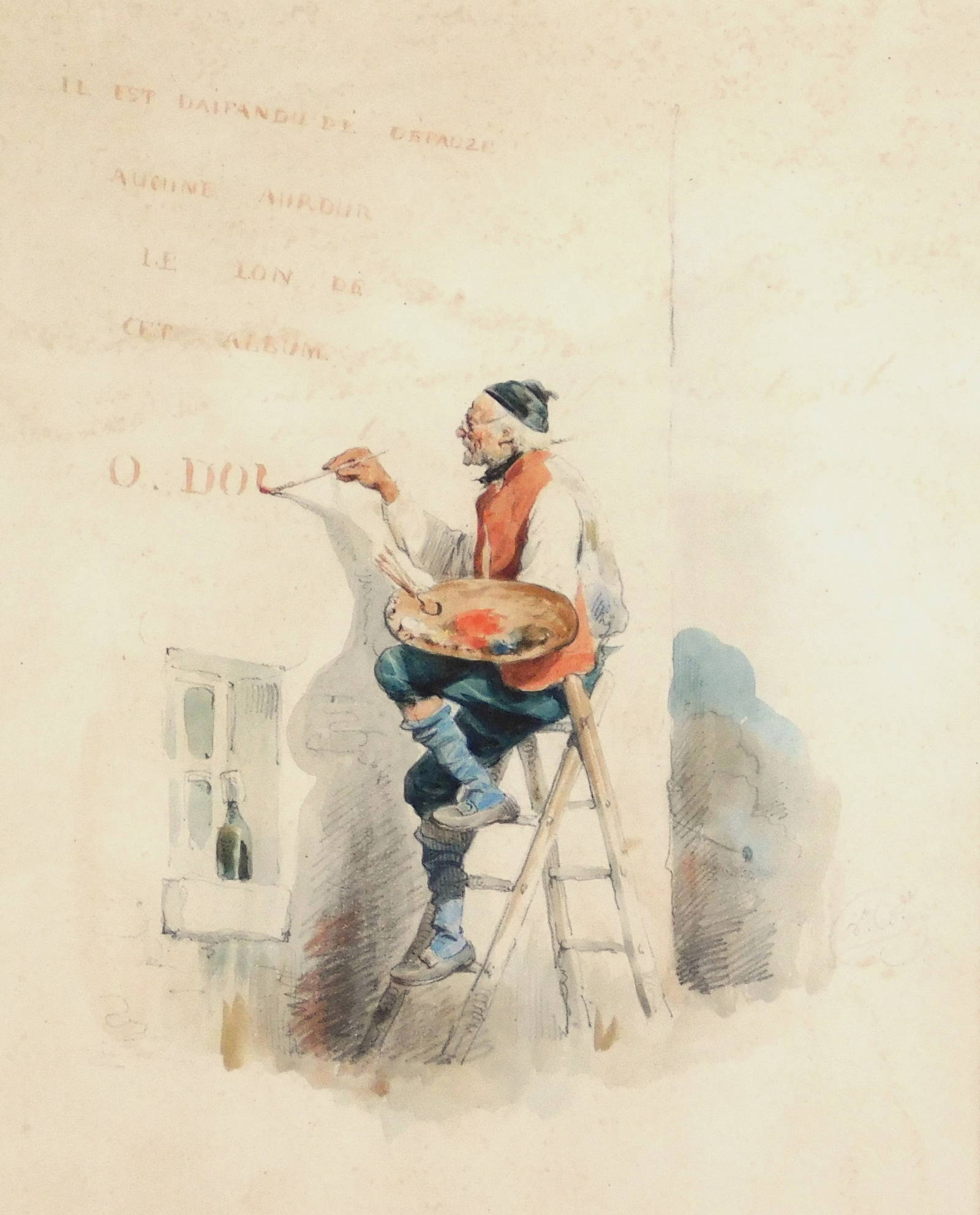 +joseph Louis Hippolyte Bellange (french 1800-1866), Watercolor Of A ...