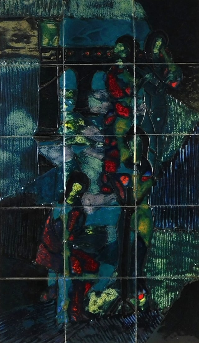 Harris G. Strong (american, 1920-2006), Glazed Tiles Mounted On Wood ...