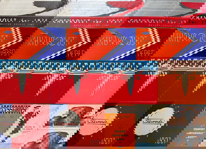 Sixty Six Chevrolet Brochures From 1935 To 1954, Gd To Vg Condition ...