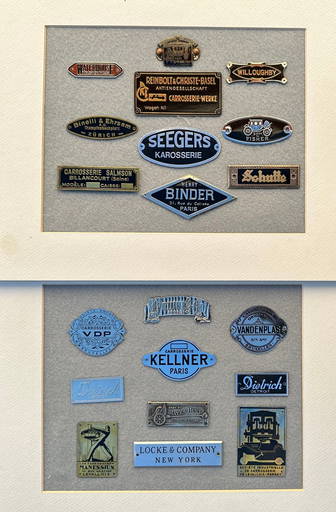 Twenty Coach Builders Badges, Us And European, 1920’s 1930’s Era, Ex ...
