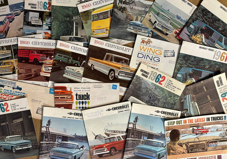 Sixty Chevrolet Truck Brochures From The 1960’s, Vg Condition, [note ...